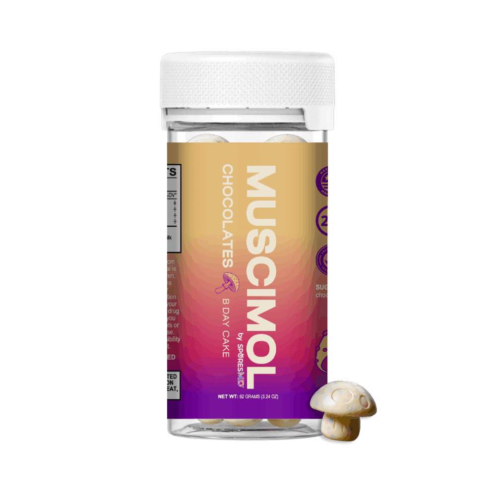 Birthday Cake Muscimol Chocolates (15 Count) | SporesMD